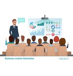 Conference concept business Royalty Free Vector Image