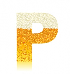 Alphabet beer s Royalty Free Vector Image - VectorStock