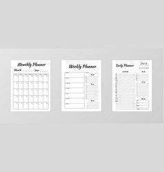 Weekly and daily planner Royalty Free Vector Image