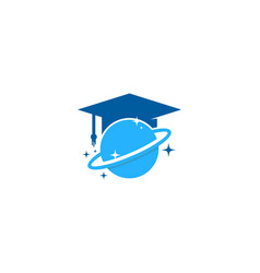 World education logo design template Royalty Free Vector