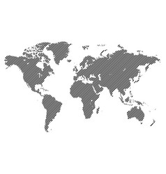 World map with lines Royalty Free Vector Image