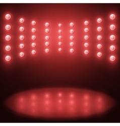 Realistic retro stage Royalty Free Vector Image