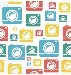 Vintage photo camera icon line art Royalty Free Vector Image