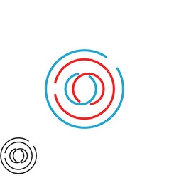 Letter o logo hipster monogram idea ooo initials Vector Image by SyzSV ...