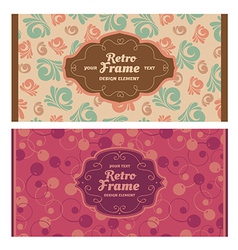 Cute retro frame Royalty Free Vector Image - VectorStock