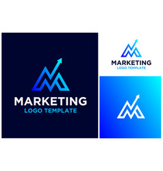 Letter m s column marble pillar building logo Vector Image