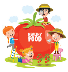 Vegetables for healthy eating Royalty Free Vector Image