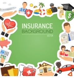 Insurance protection services design template Vector Image