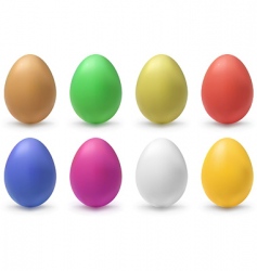 Set of colorful easter eggs Royalty Free Vector Image