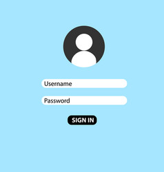 Sign up screen mobile app ui for registration Vector Image
