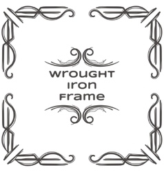 Wrought iron sign Royalty Free Vector Image - VectorStock