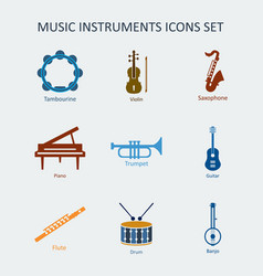 Isolated set instruments on white background Vector Image