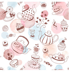 Floral seamless background Royalty Free Vector Image