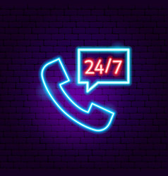 Communication neon sign Royalty Free Vector Image