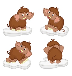 Mammoth cartoon Royalty Free Vector Image - VectorStock