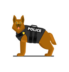 Police dog theme image 1 Royalty Free Vector Image