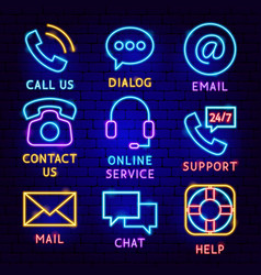Phone call neon sign Royalty Free Vector Image