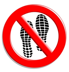 No sign isolated on transparent background Vector Image