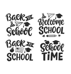 1st grade lettering design element Royalty Free Vector Image
