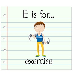 Flashcard letter e is for eggs Royalty Free Vector Image