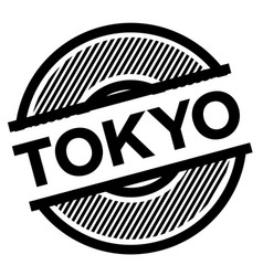Tokyo stamp on white Royalty Free Vector Image