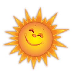 Cute sun cartoon Royalty Free Vector Image - VectorStock
