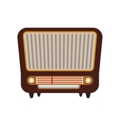 Jukebox technology retro vintage icon Royalty Free Vector