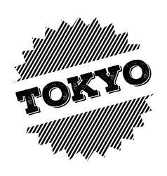 Tokyo stamp on white Royalty Free Vector Image