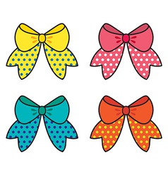 Cartoon bow decorative item Royalty Free Vector Image