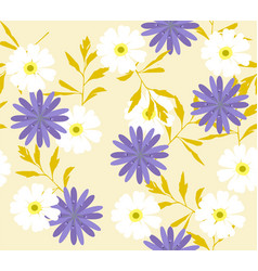 Floral seamless spring flowers pattern Royalty Free Vector