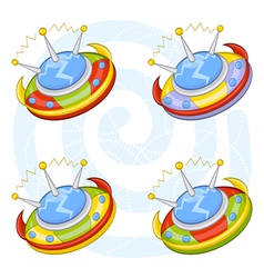 Alien flying saucer Royalty Free Vector Image - VectorStock