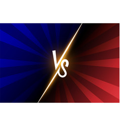 Versus screen vs fight background for battle Vector Image