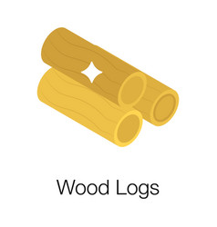 Set of wood logs Royalty Free Vector Image - VectorStock