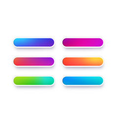 Mobile game ui collection of icons and buttons Vector Image