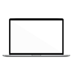 Computer display with blank white screen Vector Image