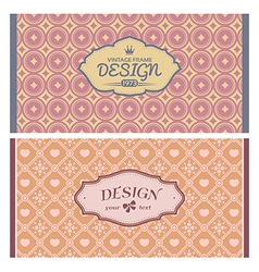 Cute retro frame Royalty Free Vector Image - VectorStock