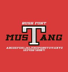 Cube bold font alphabet Royalty Free Vector Image