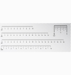 Map scales graphics for measuring distances Vector Image