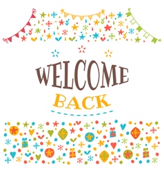 Bienvenidos welcome in spanish Royalty Free Vector Image