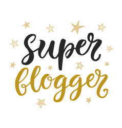 Super hand written lettering Royalty Free Vector Image