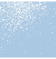 Falling snow frame corner pattern background Vector Image