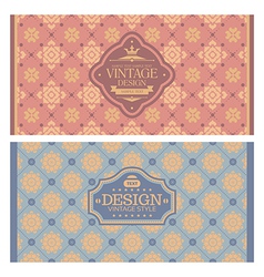 Abstract retro royal vintage frame Royalty Free Vector Image