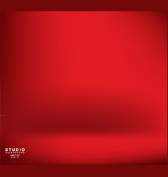Empty red color studio room luxury background Vector Image