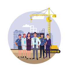 Professional workers labor day cartoons Royalty Free Vector