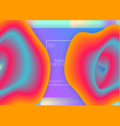 Liquid fluid with dynamic elements and shapes Vector Image