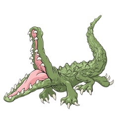 Ferocious strong crocodile Royalty Free Vector Image