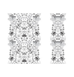 Border indian floral paisley patten seamless Vector Image
