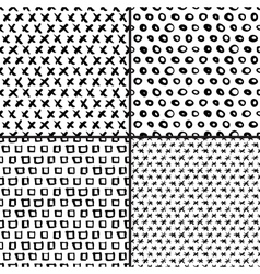 Graphic patterns set Royalty Free Vector Image