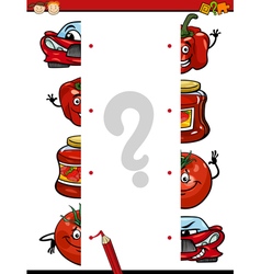 Educational preschool task cartoon Royalty Free Vector Image