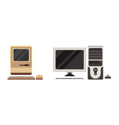 Old computer Royalty Free Vector Image - VectorStock